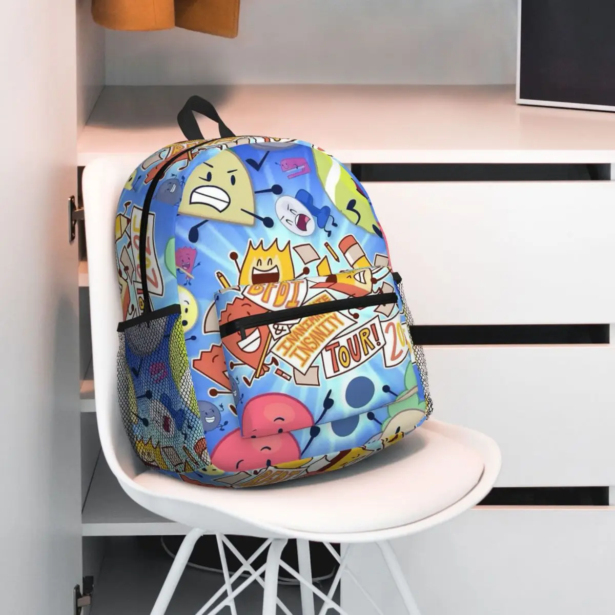 BFDI Four BFB Student Backpack School Bag Hiking Travel Daypack for Men ...