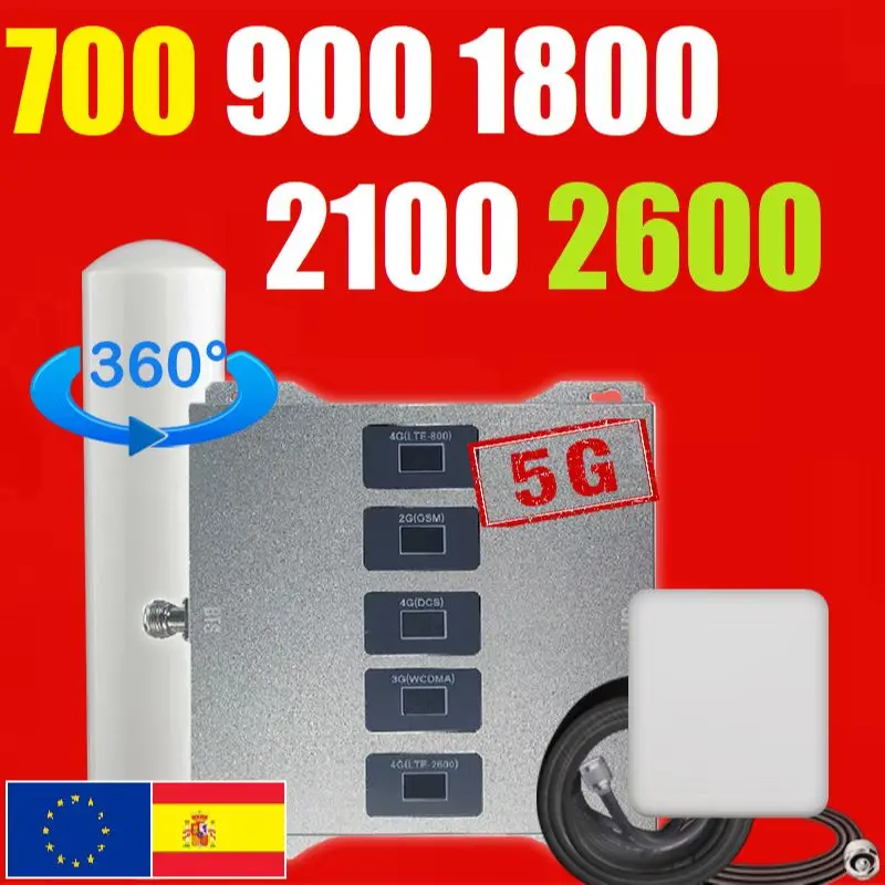 New 5G Band 28 Band 7 Five Band signal booster Cellular amplifier ...