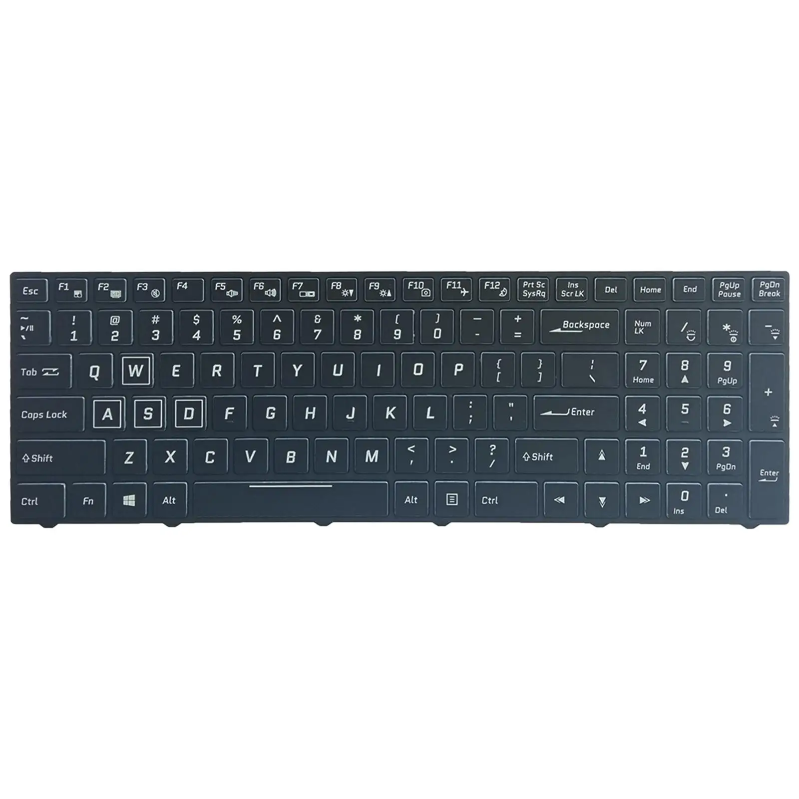 Laptop Keyboard, RGB Backlit English US Layout for Clevo N850 N857Hj Cvm15F23Usj430D Black ...