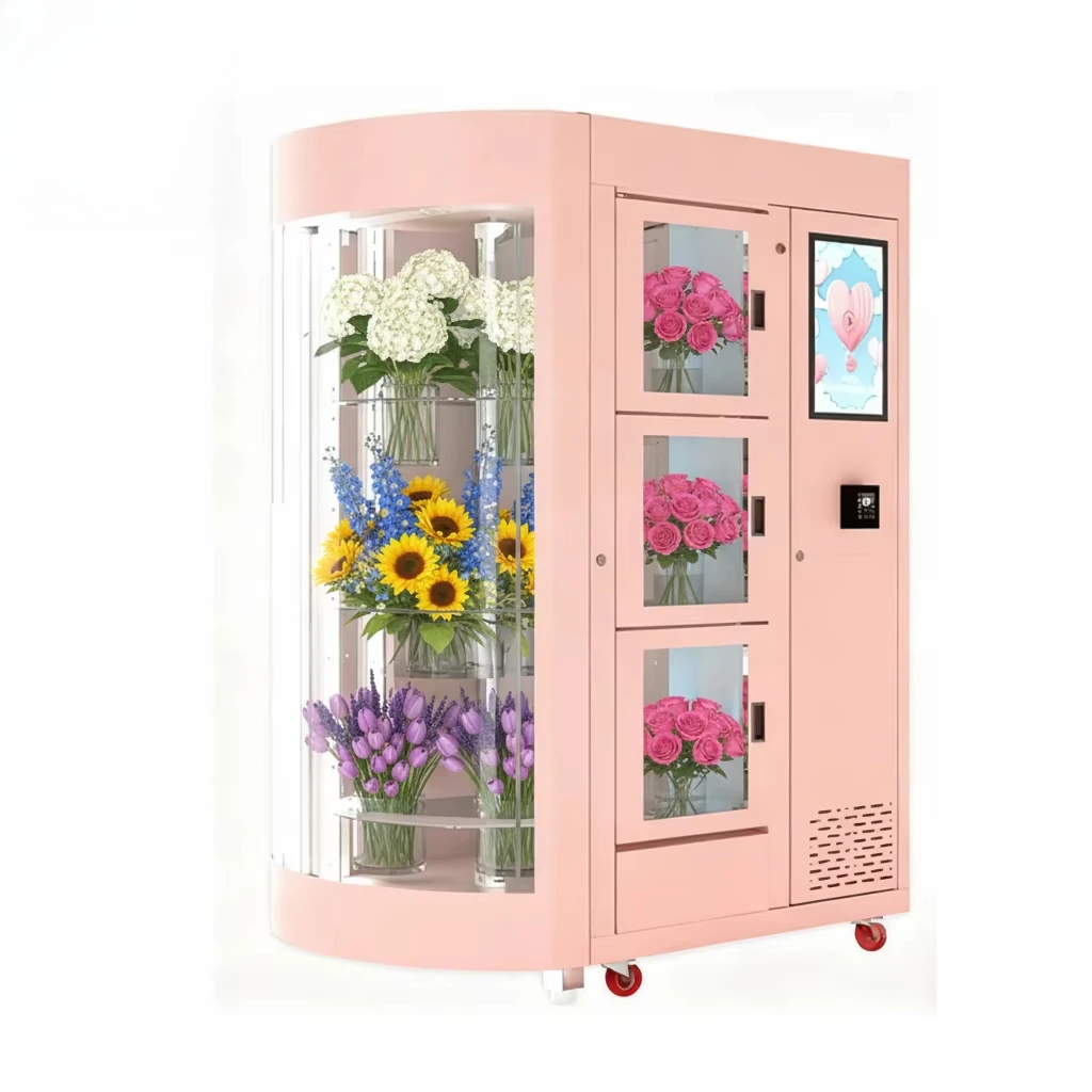 Remote Inventory Tracking Flower Vending Machine with Fresh Single ...