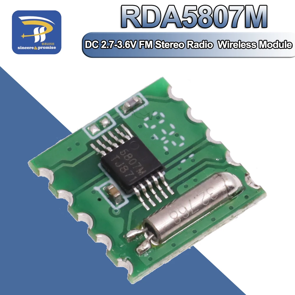 Fm Stereo Radio Module Rda5807m Wireless Module Profor Dc 2.7-3.6v For ...
