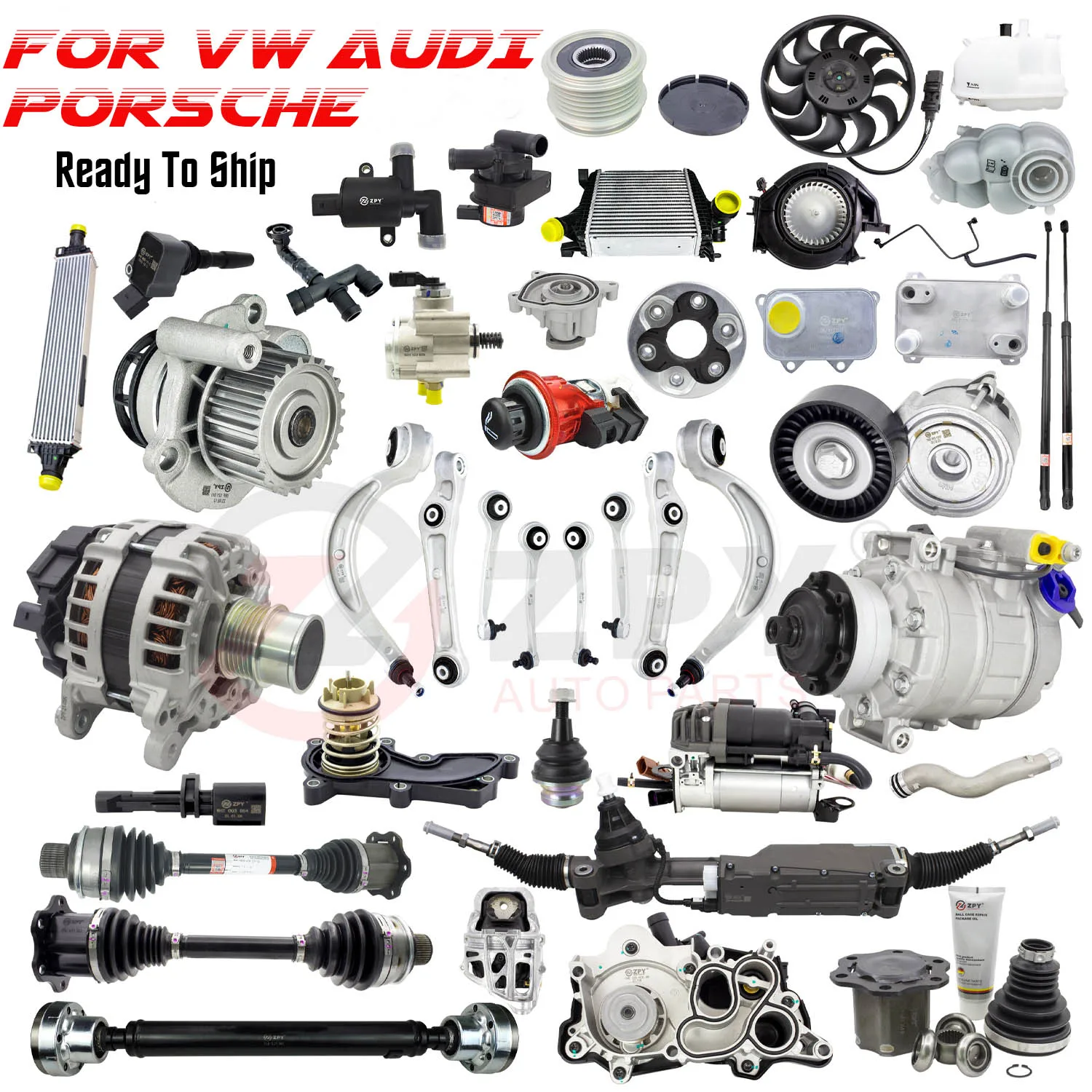 ZPY-Auto-Part-Engine-Cooling-System-Water-Pump-For-AUDI-Q7-C6-4-2 ...