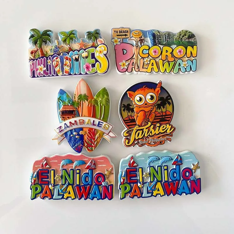 Palawan Philippines Fridge Magnets Collection Gift Tourism Souvenir 3D ...