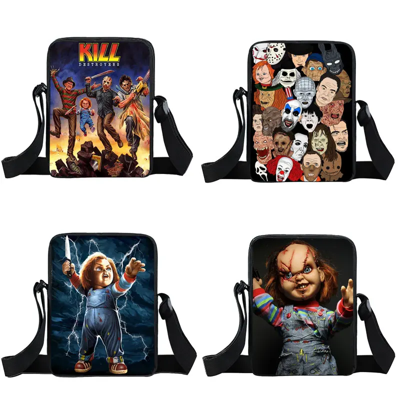 Horrible-Nightmare-Messenger-Bag-Clown-Pattern-Book-Bag-for-Woman ...