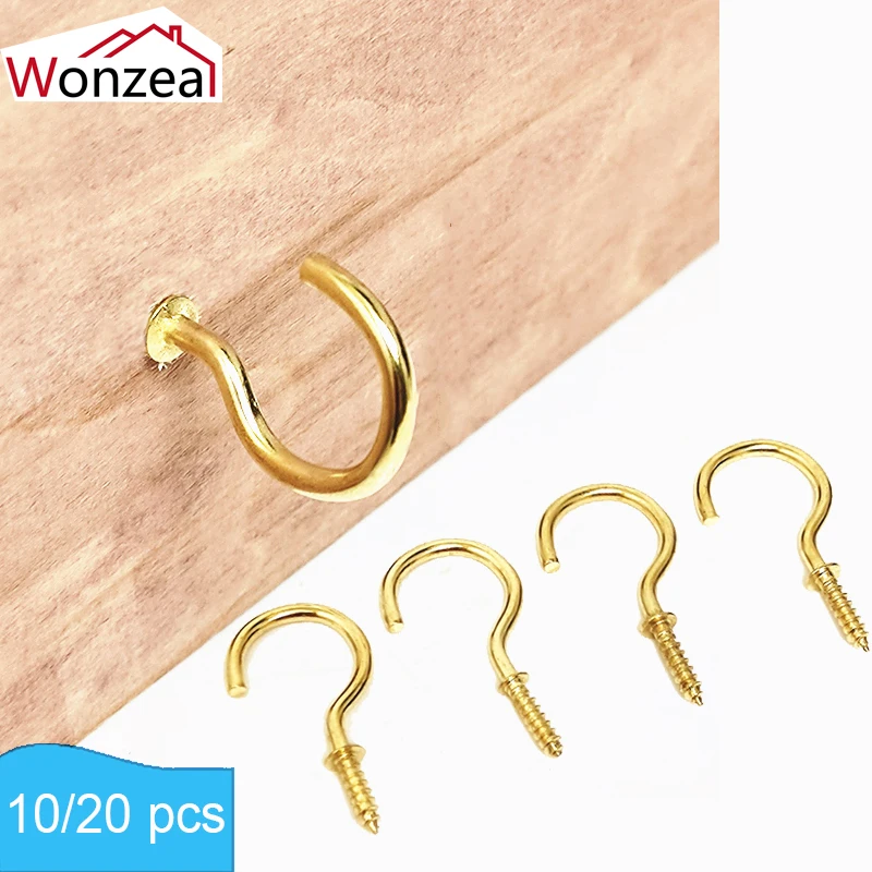 10-20pcs-Screw-Hook-Shouldered-Self-Tapping-37-20mm-Heavy-Duty-Wall ...