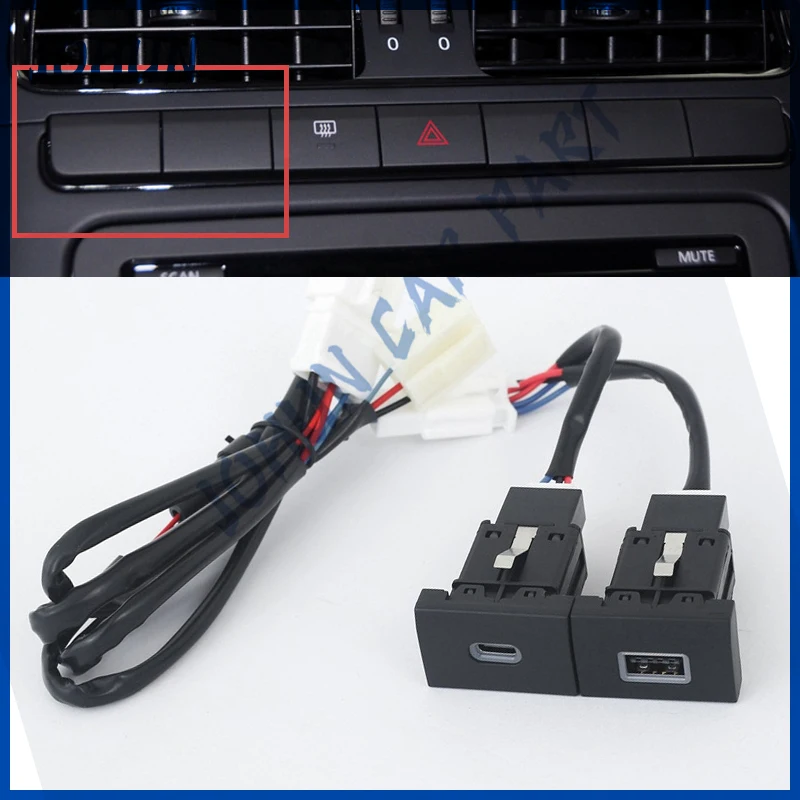 Quick Car Charger QC3.0 Type C PD USB Interface Socket Auto Phone Fast ...