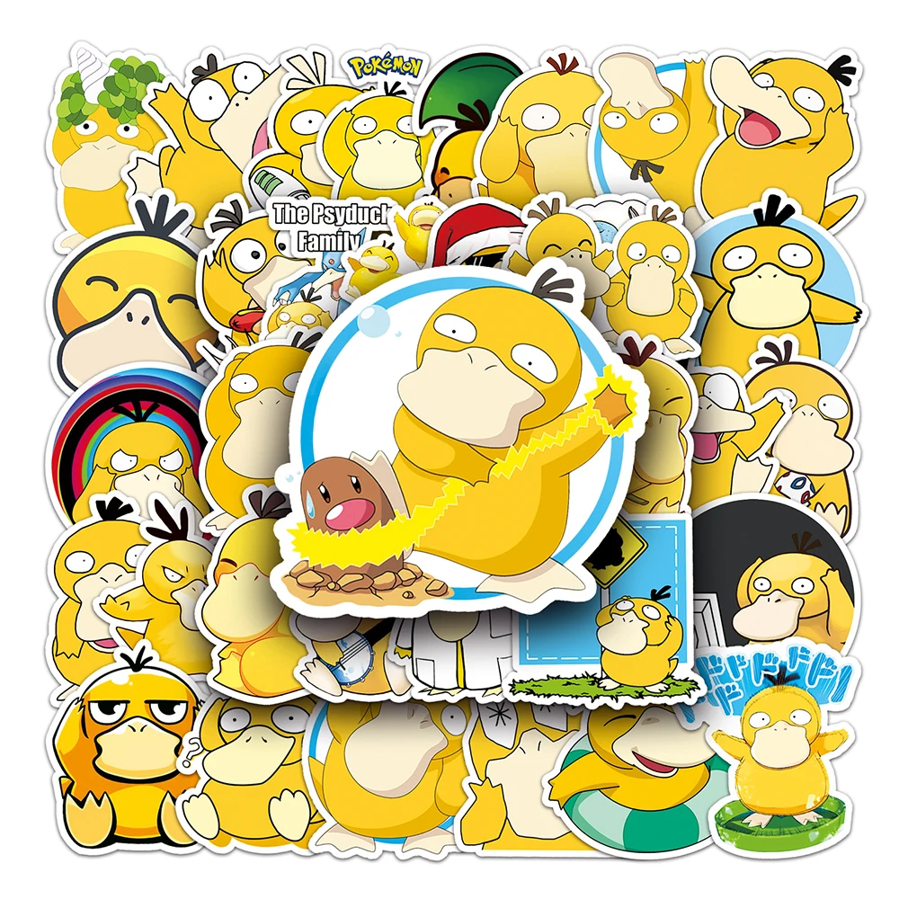 10-30-50PCS-Cute-Pokemon-Psyduck-Anime-Cartoon-Stickers-Decal-DIY ...