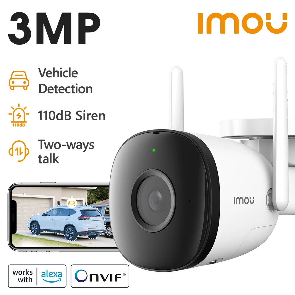 IMOU-Bullet-3C-3MP-Wifi-IP-Camera-Automatic-Tracking-AI-Human-Detection ...