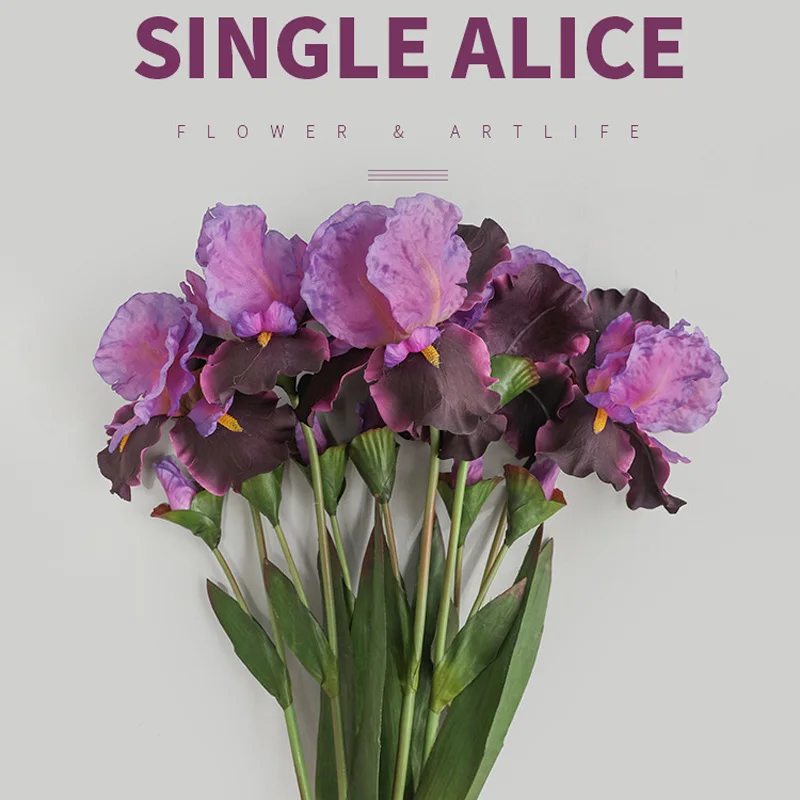 Fake-Iris-Flower-Wedding-Party-Simulation-Plant-Living-Room-Home-Decor ...