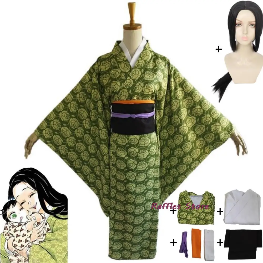 Anime Demon Slayer Kimetsu No Yaiba Hashibira Kotoha Cosplay Costume ...