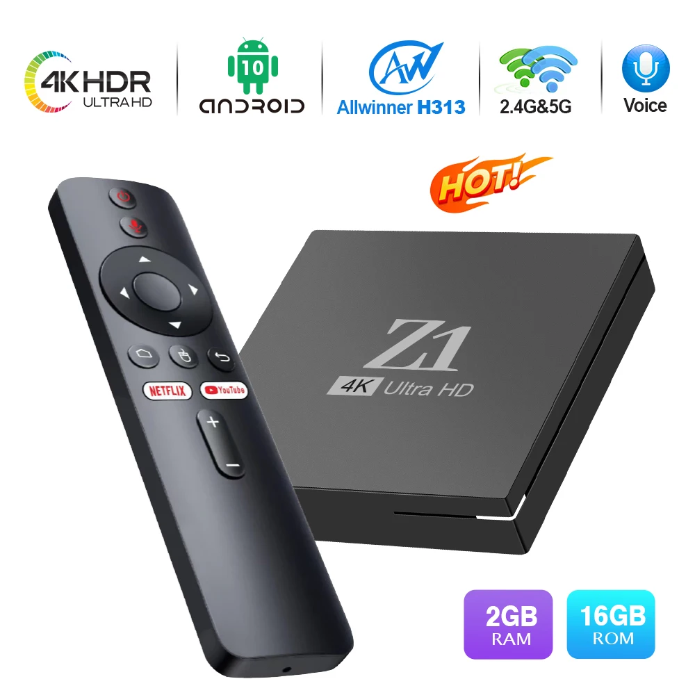 Z1-TV-BOX-Android-10-0-Allwinner-H313-2-16GB-WiFi-Iptv-Subscription-4K ...