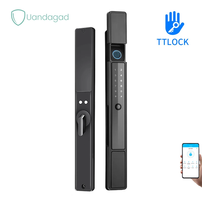 Waterproof TTLock APP Fingerprint Password Card Automatic Lock Bridge ...