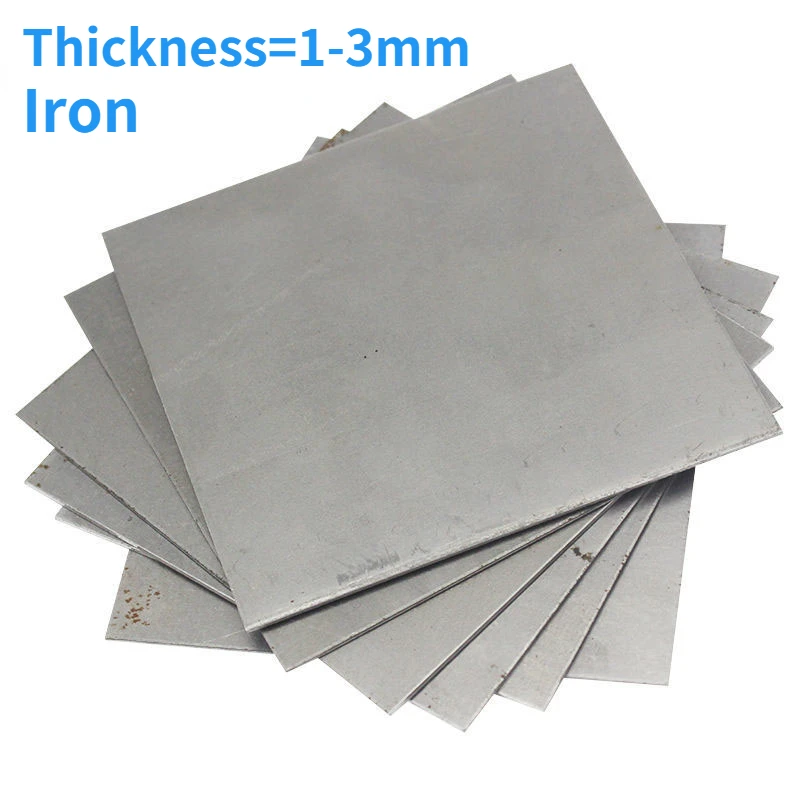 1pcs Length =100mm Thickness 1-3mm A3 Iron Sheet Width =100-300mm Iron ...