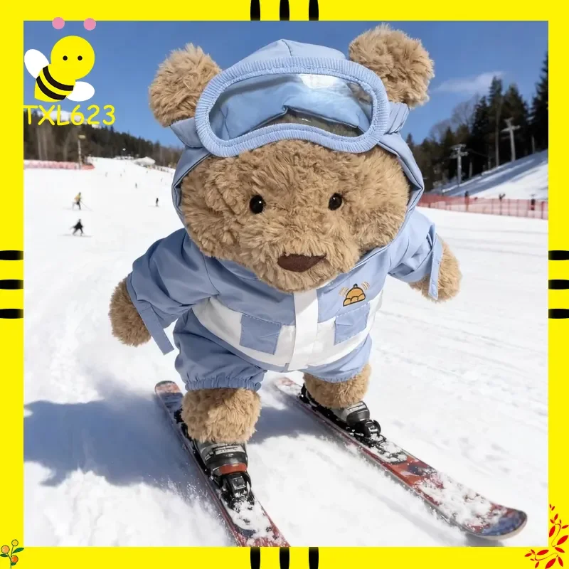 Winter Bashful Bear Plush Doll Kawaii Children's Christmas Gift Ski ...