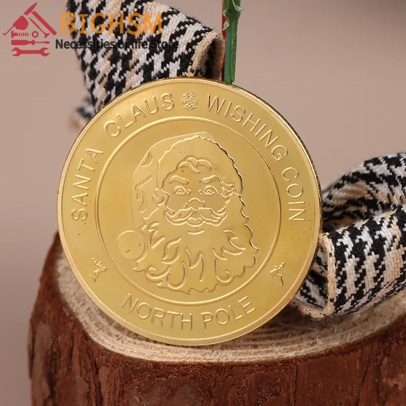 1Pc-Santa-Claus-Wishing-Coin-Souvenir-Gift-Merry-Christmas-Plated ...