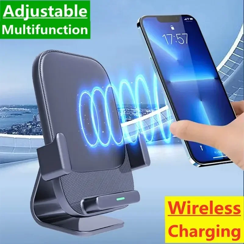 Mobile-Phone-Holder-Mount-Wireless-Charger-Stand-Pad-Fast-Charging ...