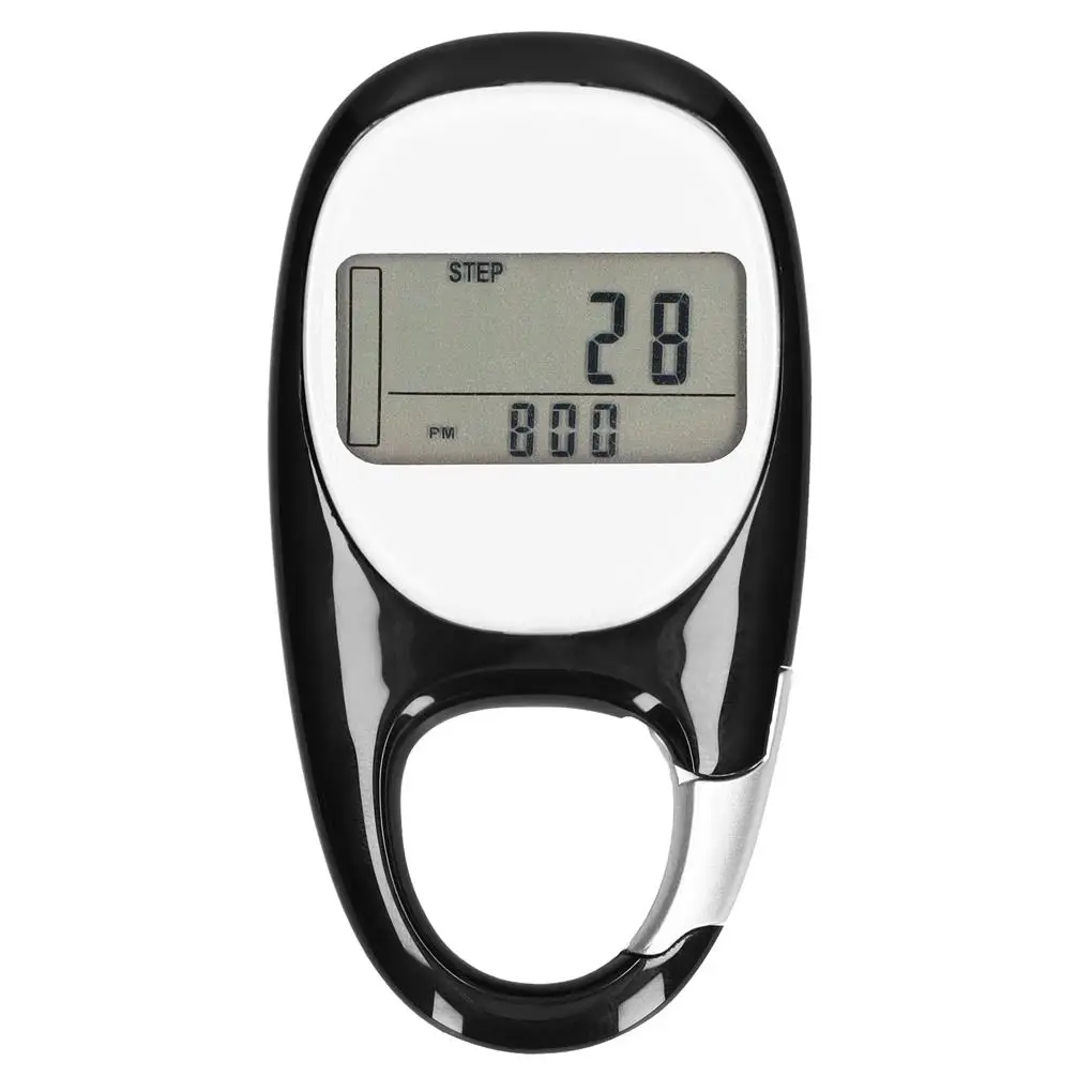 3D-Digital-Display-Walking-Pedometer-Keychain-Accurate-Fitness-Step ...