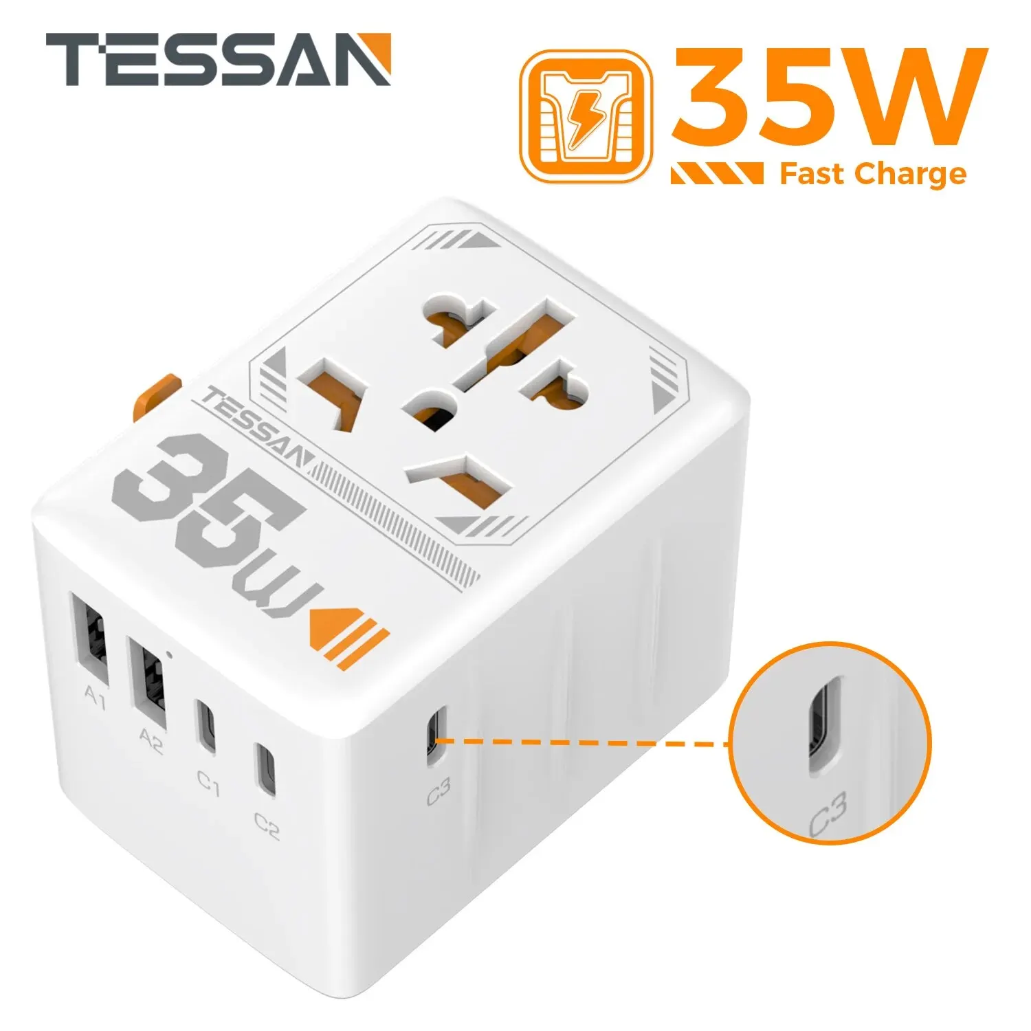 TESSAN-35W-Universal-Travel-Adapter-with-2-USB-Ports-3-Type-C ...