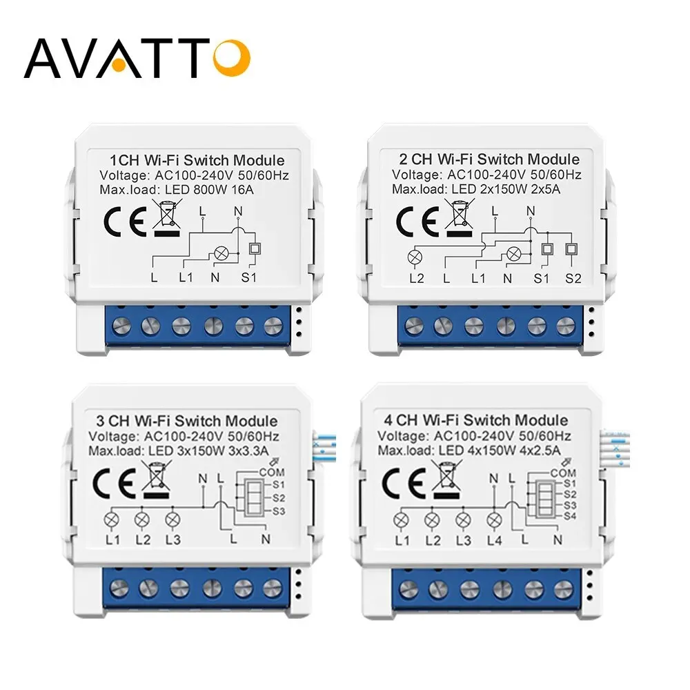 AVATTO-Mini-interruptor-inteligente-Tuya-WiFi-m-dulo-de-interruptores-de-luz-DIY-Control ...