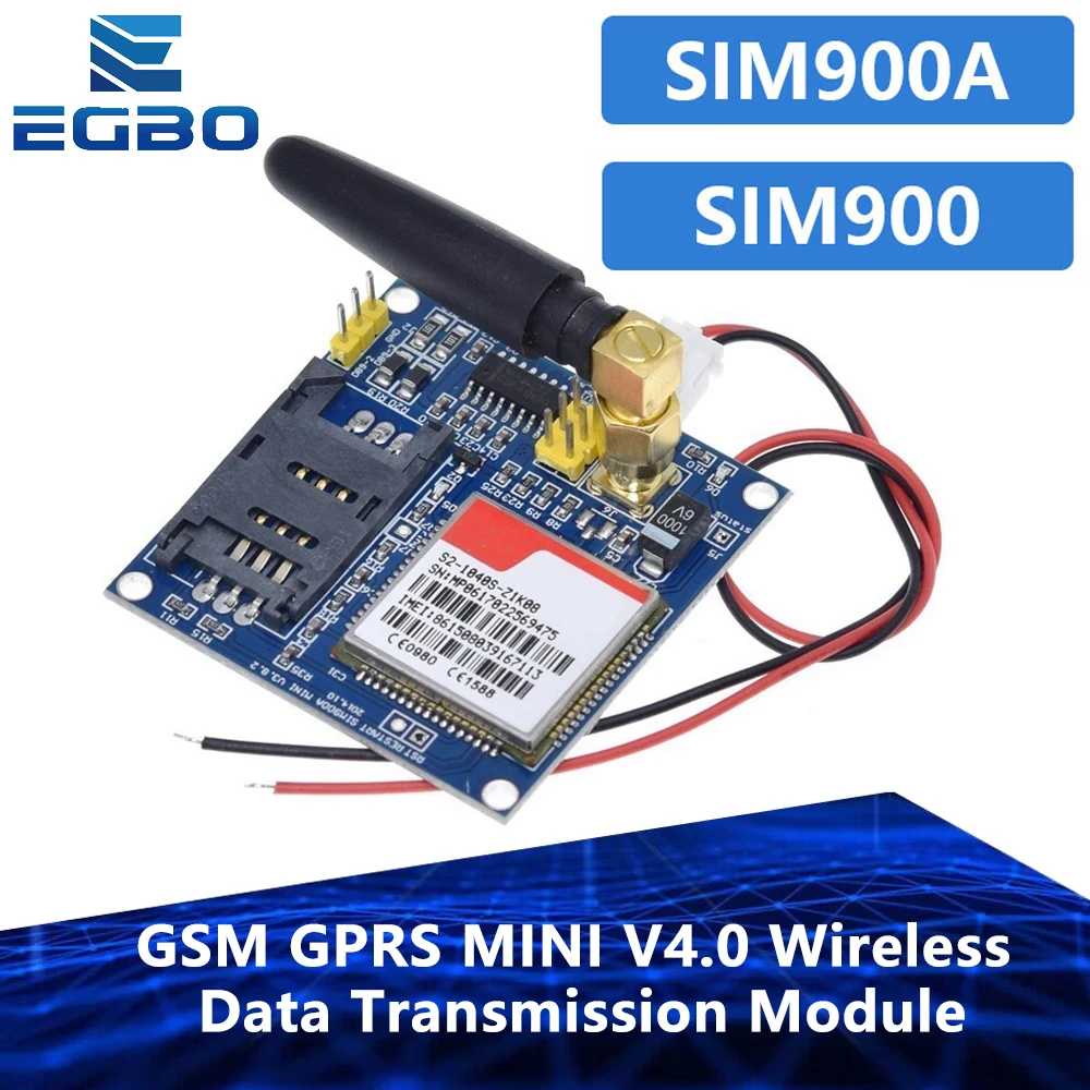 EGBO SIM900A SIM900 MINI V4.0 Wireless Data Transmission Module GSM ...