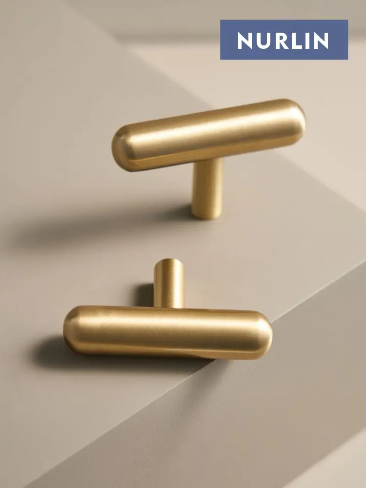 Nurlin-Solid-Brass-Smooth-Round-Cabinet-Knobs-Drawer-Handles-Wardrobe-Door-Tbar-Elegant-Touch ...