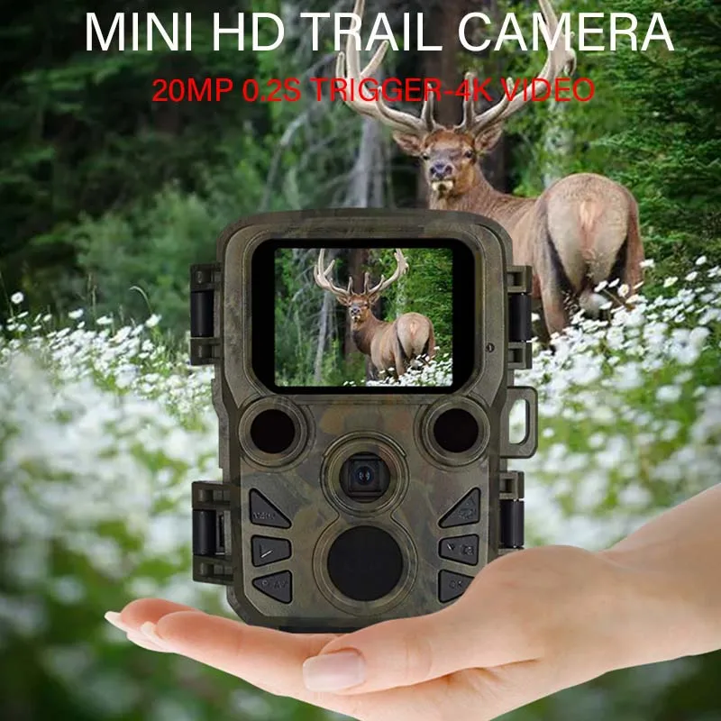 Outdoor-Mini-Trail-Camera-4K-20MP-1080P-Infrared-Night-Vision-Motion ...