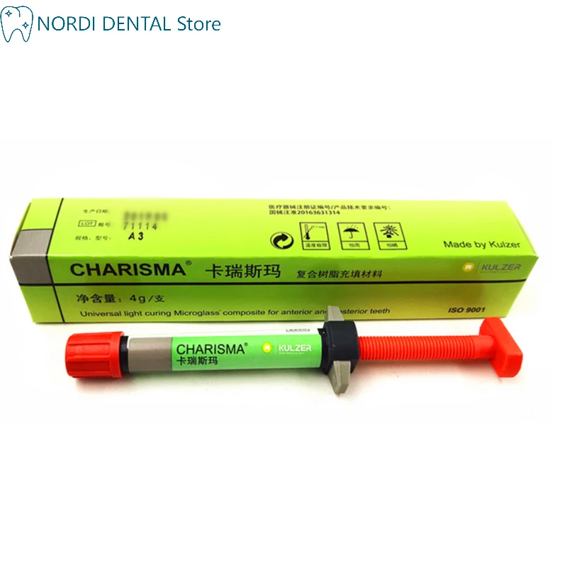 4g/1 Charisma Dental Microglass Composite Syringe Light Cure Resin A1 ...