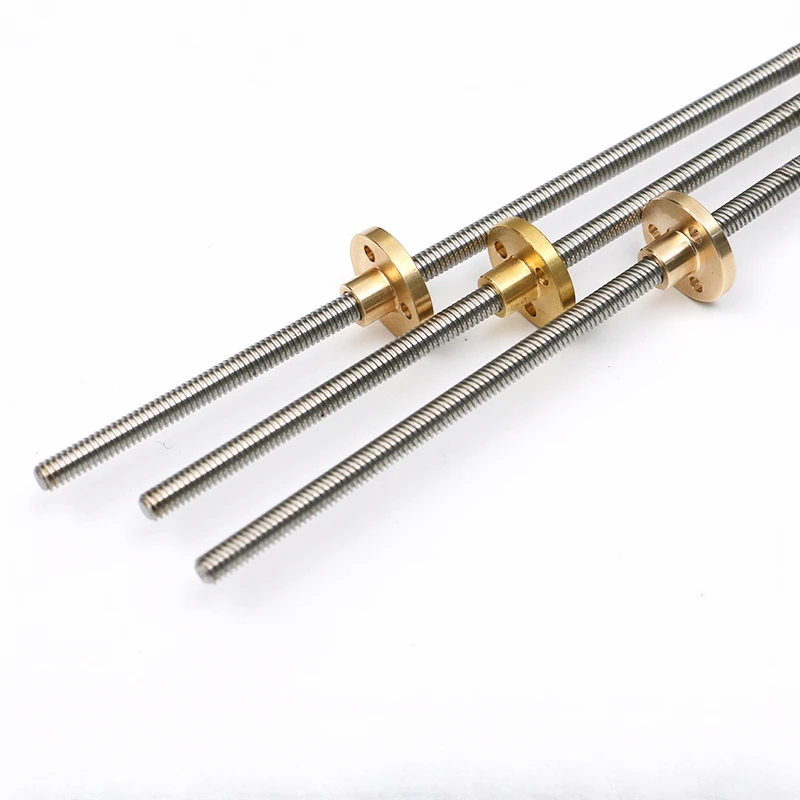 CNC 3D Printer Trapezoidal Rod T5 Lead Screw Thread 5mm Lead ...