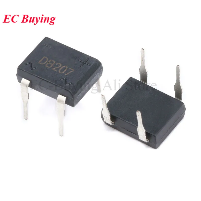 10/5/1pcs Diode Bridge Retifica Db207 Dip-4 Db207s Dip4 2a 1000v Power ...