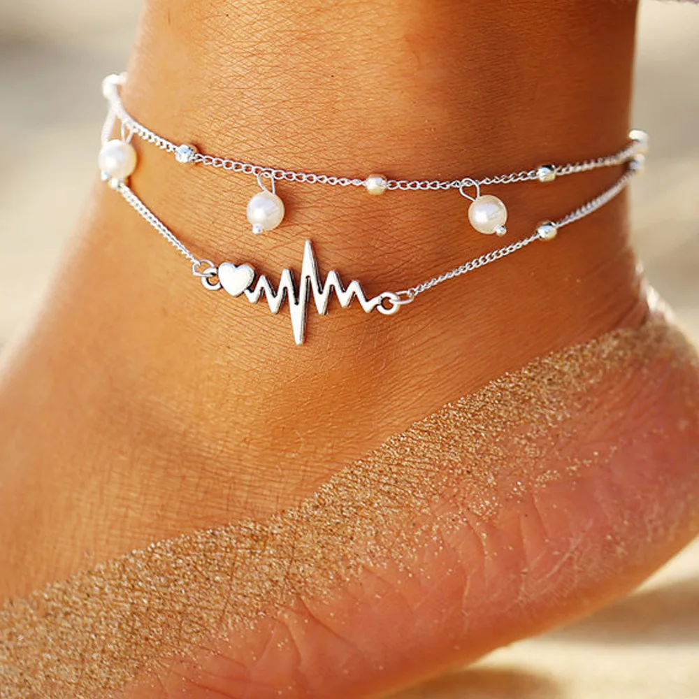 Leg Bracelets Silver Women | Bohemian Ankle Bracelet Silver | Anklets ...