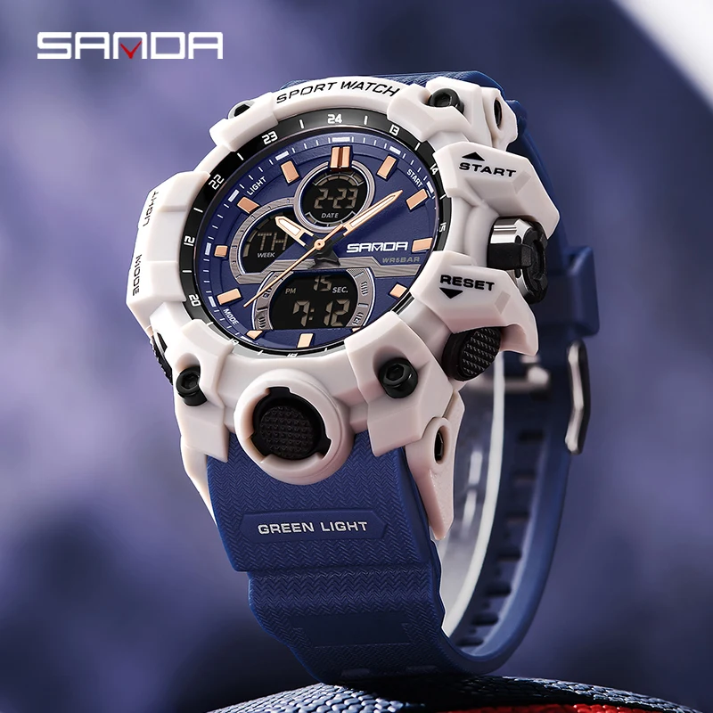 Sanda-rel-gio-de-pulso-masculino-dual-display-imperme-vel-esportes ...