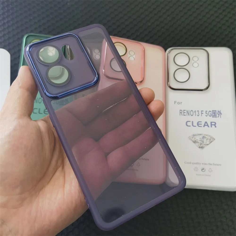 Enhanced Anti-Shock TPU Gel Case with Camera Lens Protector for Reno 13 ...