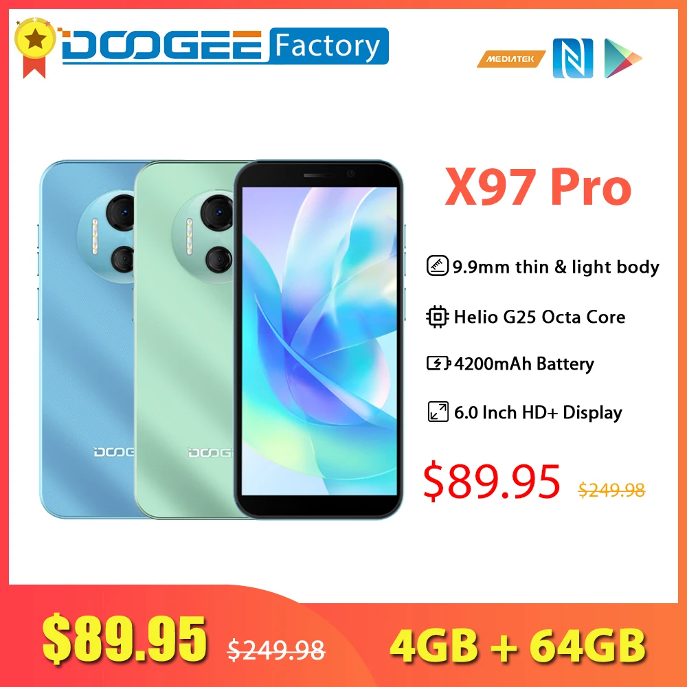 Doogee-X97-Pro-4GB-64GB-Android-12-Smartphone-6-0-Inch-HD-Display-Octa ...