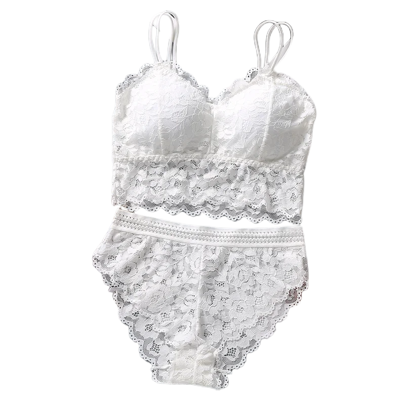섹시한 브래지어와 팬티 세트 여성 레이스 속옷 컴포트 원활한 브라 탑 여성 Intimates 얇은 Bralette 팬티 세트 섹시한 란제리브라 And 브리프 세트