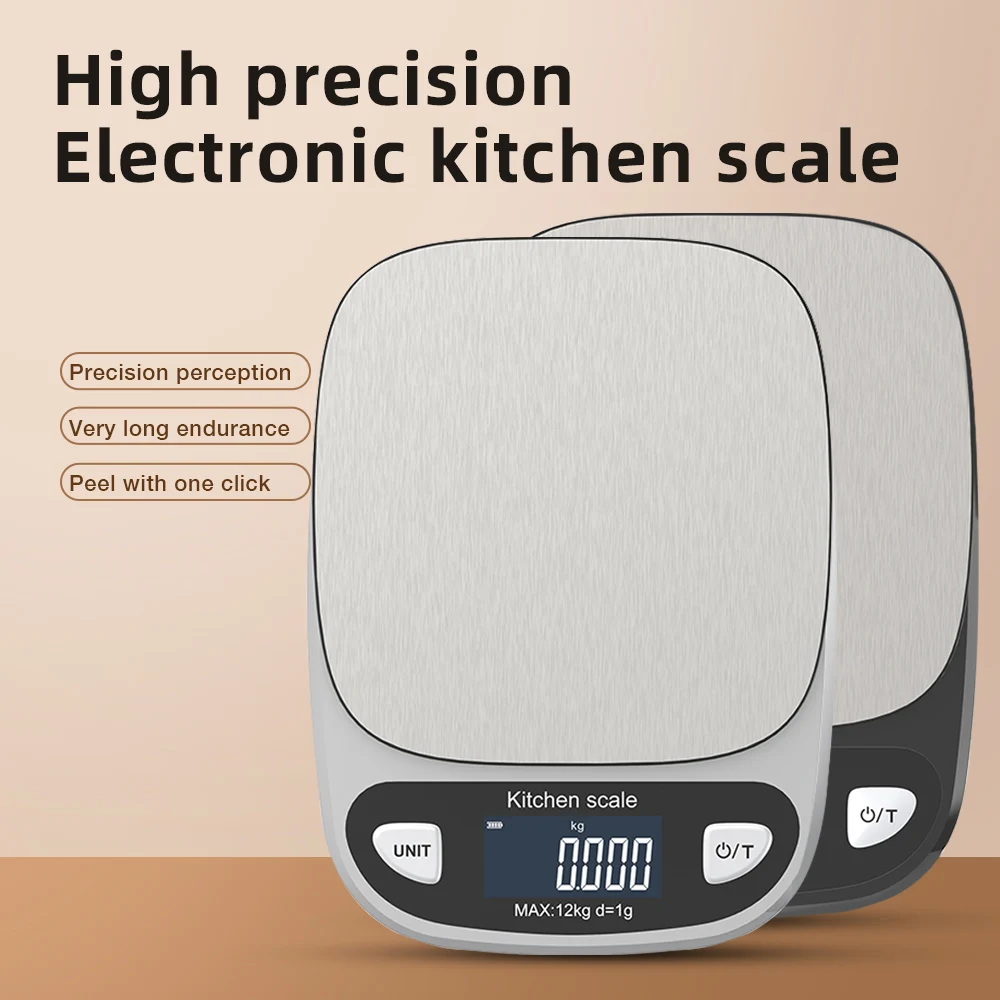 6KG/12KG LCD Digital Kitchen Scale Portable Electronic Scale Household ...