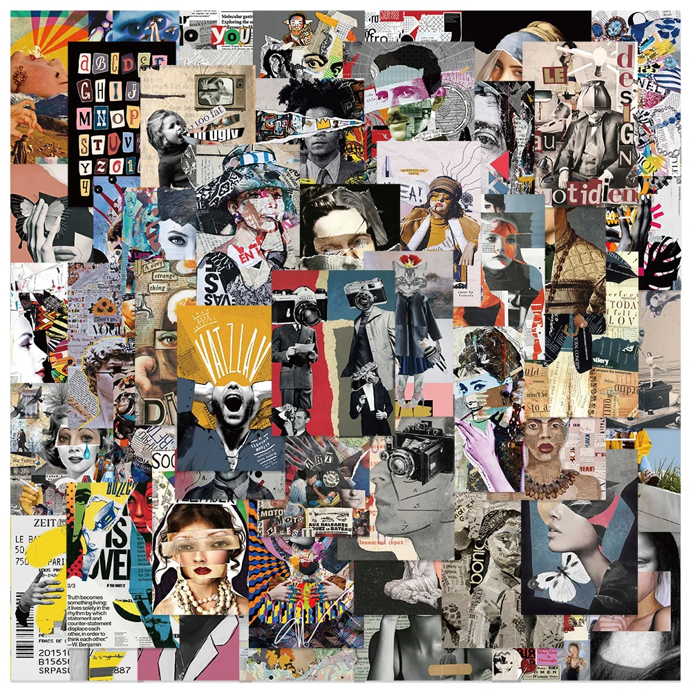 50pcs-Modern-Art-Magazine-Cover-Aesthetic-Stickers-Water-Bottle-Laptop ...