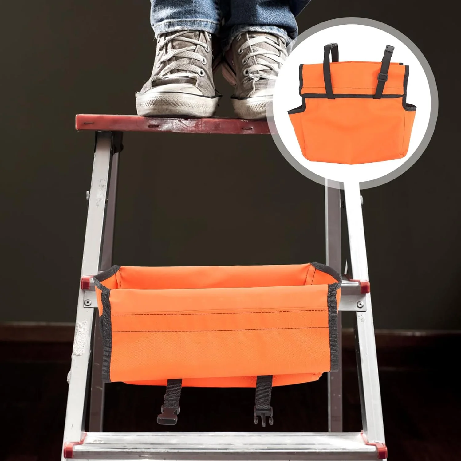 Folding Ladder Tool Bag: Ladder Hanging Bag Folding Ladder Portable ...