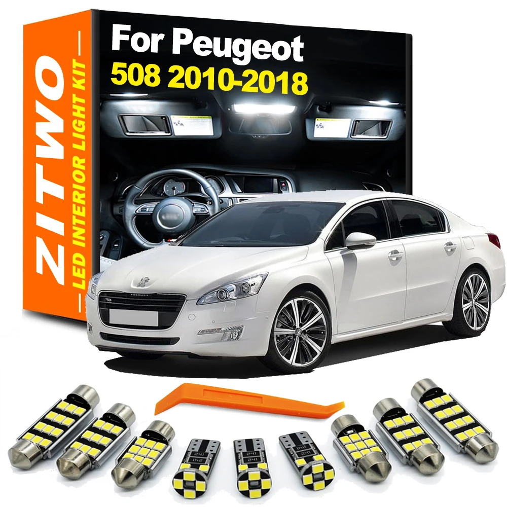 22Pcs Complete LED Interior Reading Light Door Foot Bulb Trunk Lamp Kit ...