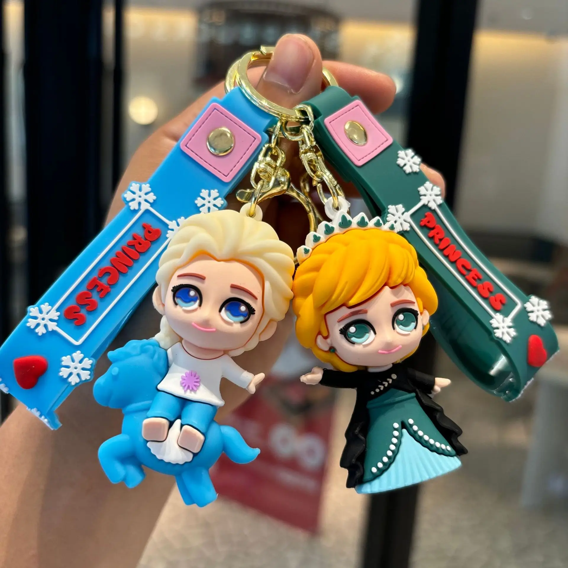 Disney-Frozen-Keychains-Elsa-Anna-Anime-Kristoff-Olaf-Key-Ring ...
