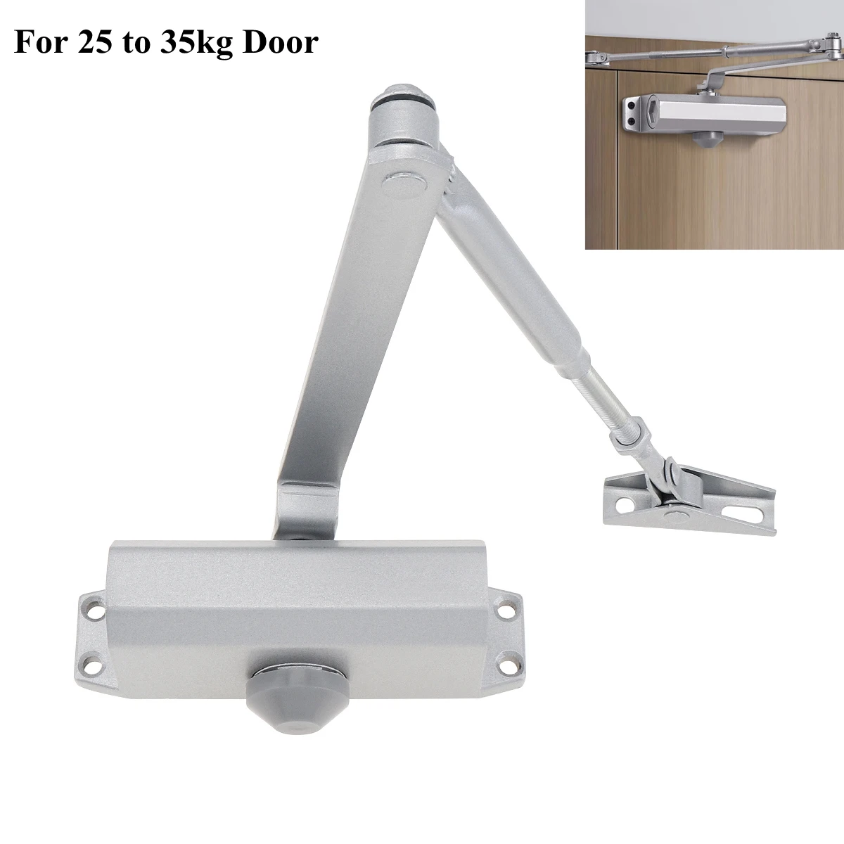 Automatic-Door-Closer-Aluminum-Alloy-Residential-Grade-Hydraulic-Small ...