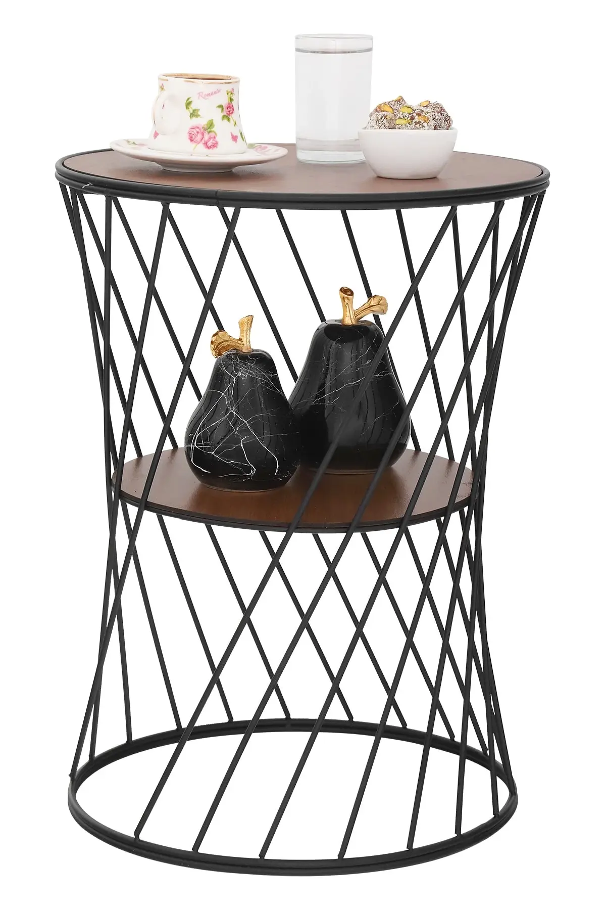 Modern-Nest-Side-Table-Antique-Scandinavian-Round-Metal-Leg-Tea-Coffee ...