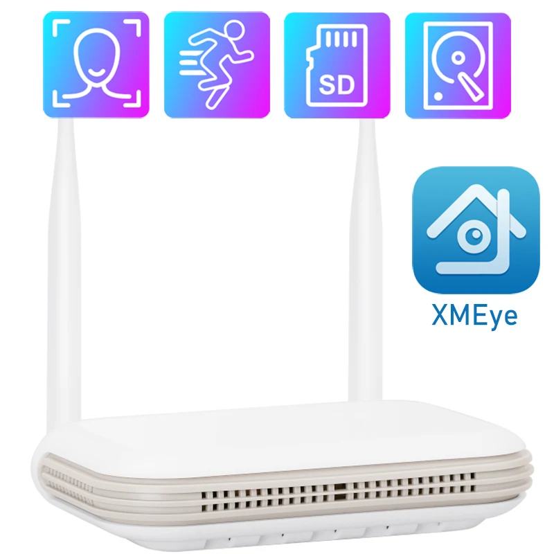 Novo WiFi NVR HD 3MP 8CH (4CH 5MP) Mini Gravador De Vídeo H.265 ...