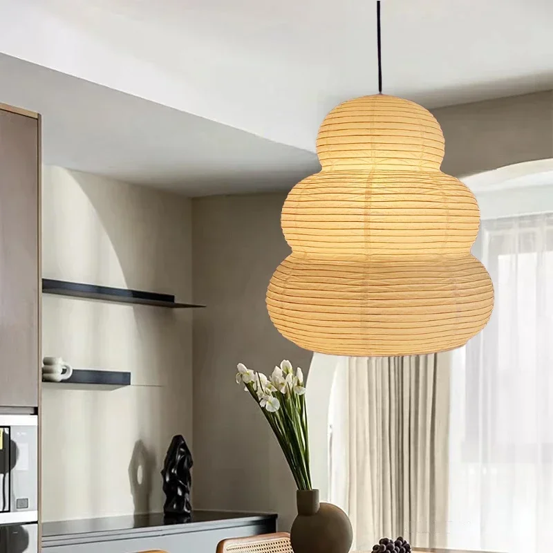 Wabi-sabi-Ceiling-Lamp-Pendant-Lights-Akari-Japanese-Rice-Paper ...
