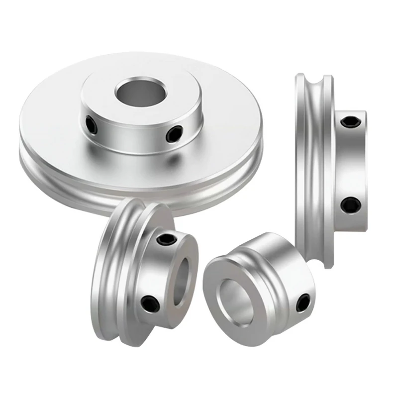 1Piece Aluminum Alloy 4mm Pu Round Single Groove Pulley Transmission ...