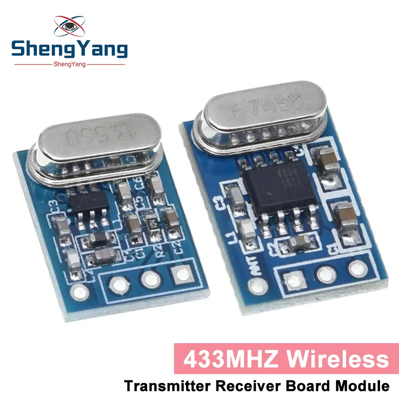 TZT-1Set-2Pcs-433MHZ-Wireless-Transmitter-Receiver-Board-Module-SYN115 ...