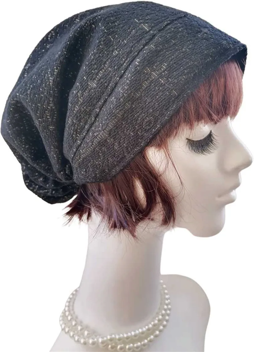 Black Womens Hats Girls Bonnet Bohemia Caps Vintage Headpiece Medieval ...