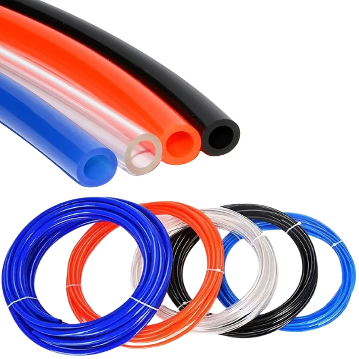 Polyurethane Flexible Tubing Pneumatic PU Pipe Tube Hose Air Chemical ...