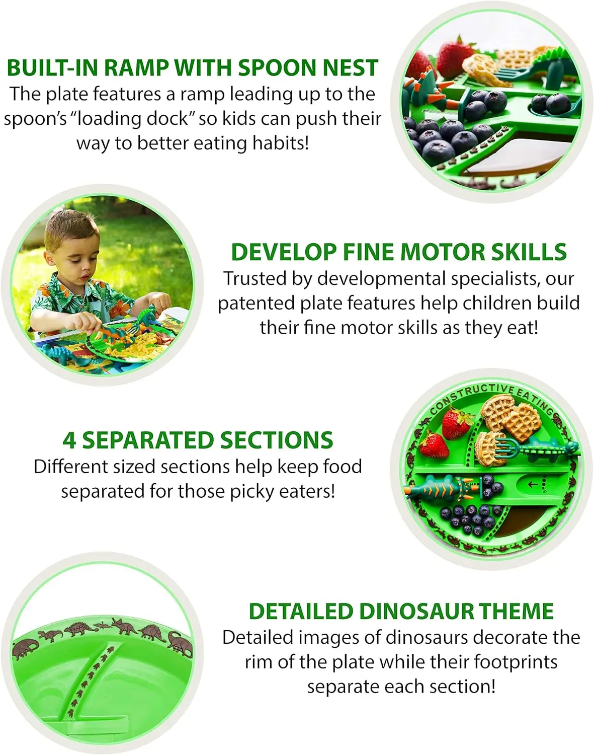 DinosaurDine Kids’ Mealtime Kit - FunToyLab