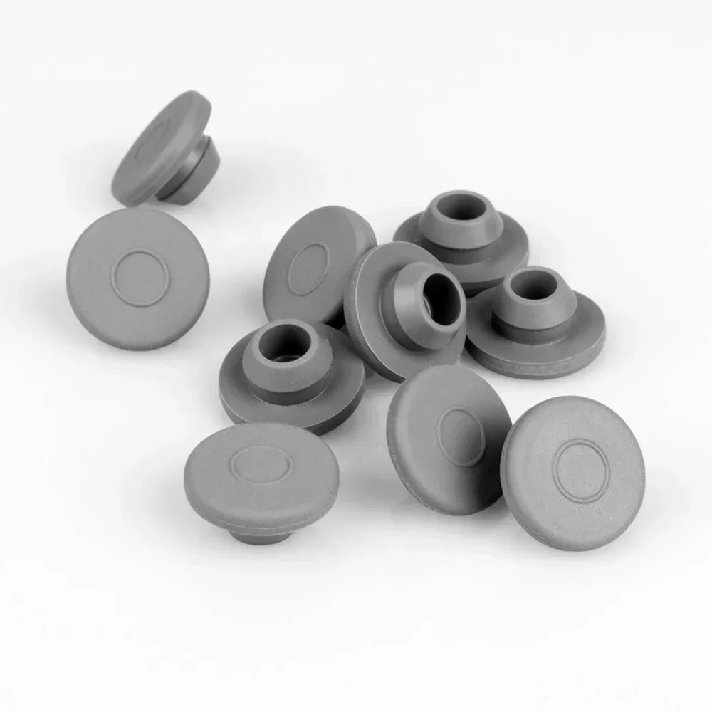 Stopper-Medical-Rubber-13mm-20mm-Grey-Color-Butyl-Rubber-Stoppers-for ...
