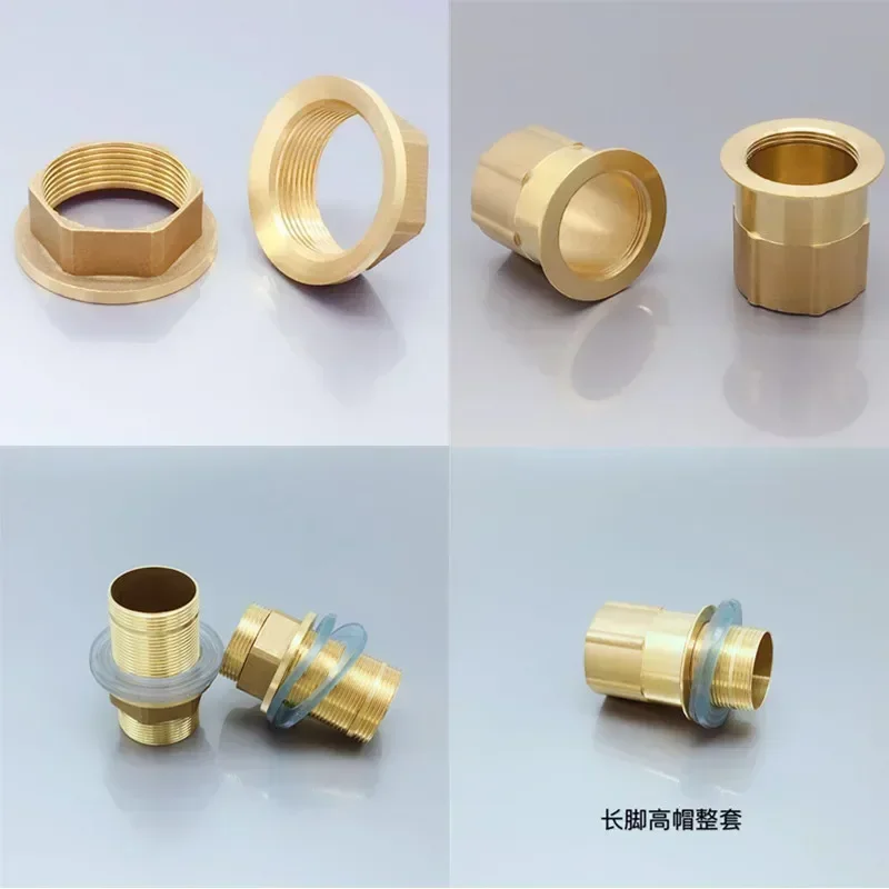Copper kitchen Sink Cold Hot Faucet Accessories Base Fixed Foot Screw ...